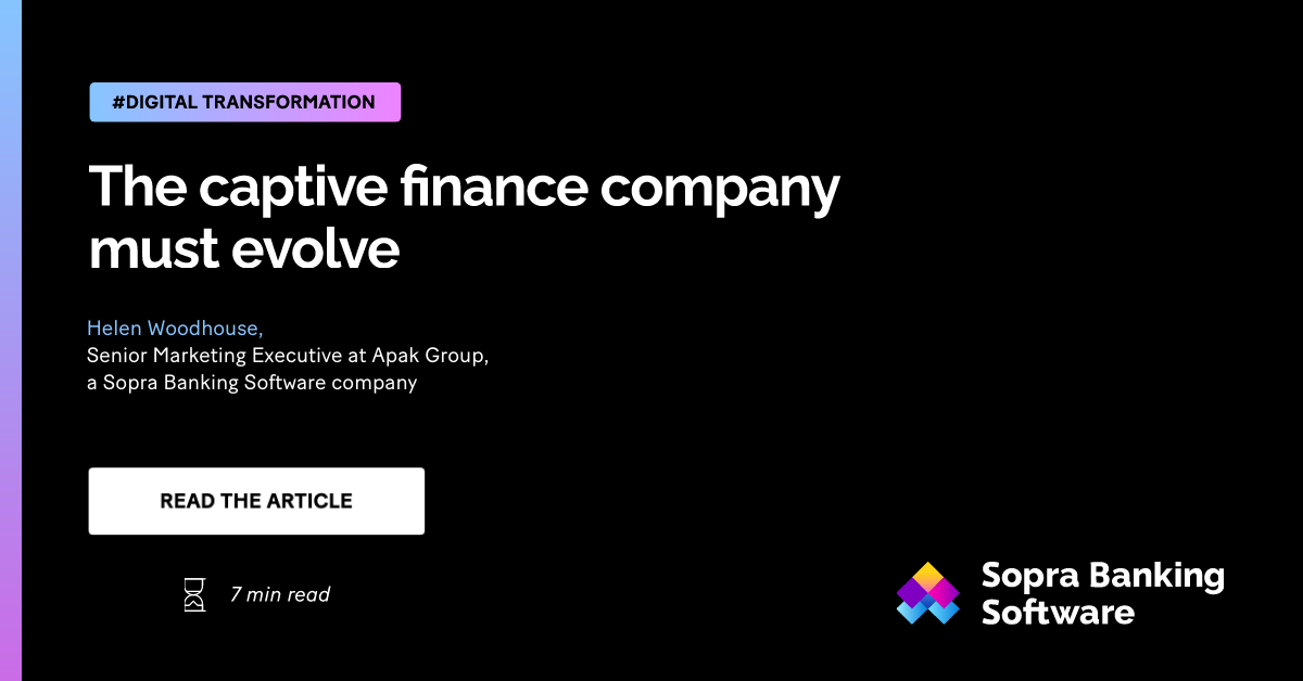 The captive finance company must evolve | SBS