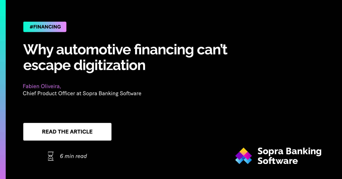 Why automotive financing can’t escape digitization | SBS