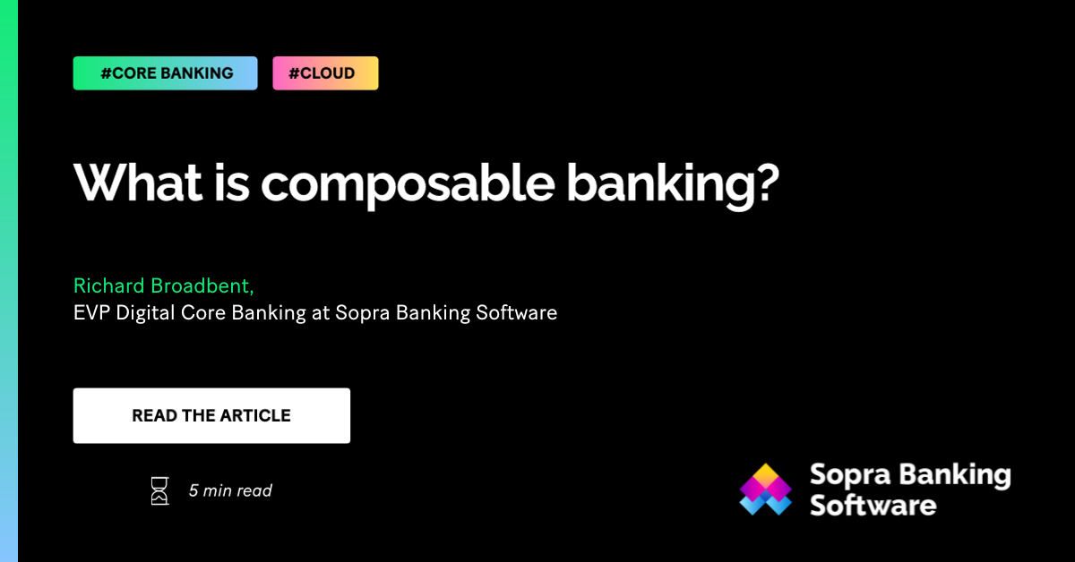 What does "composable banking" mean?