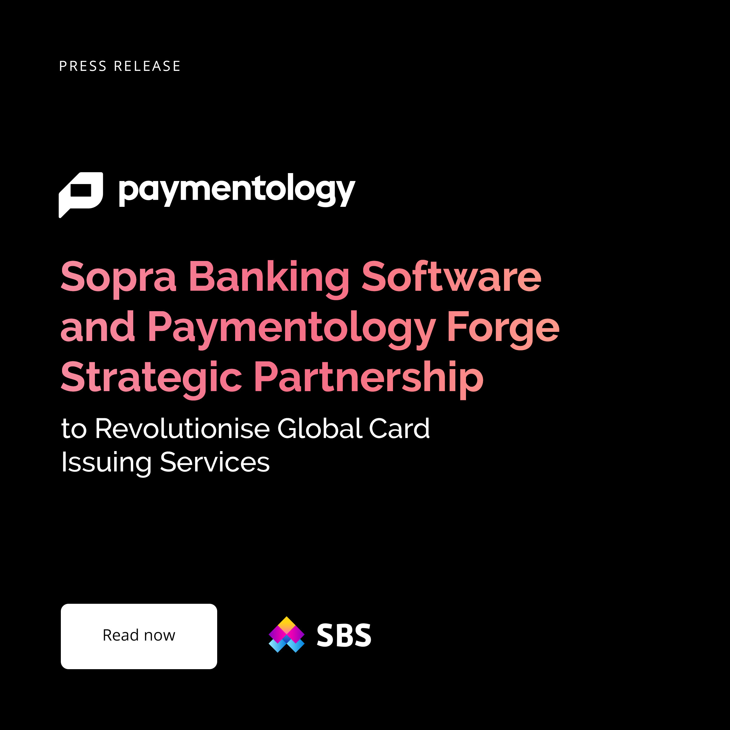 SBS and Paymentology Partner to Revolutionize Card Services