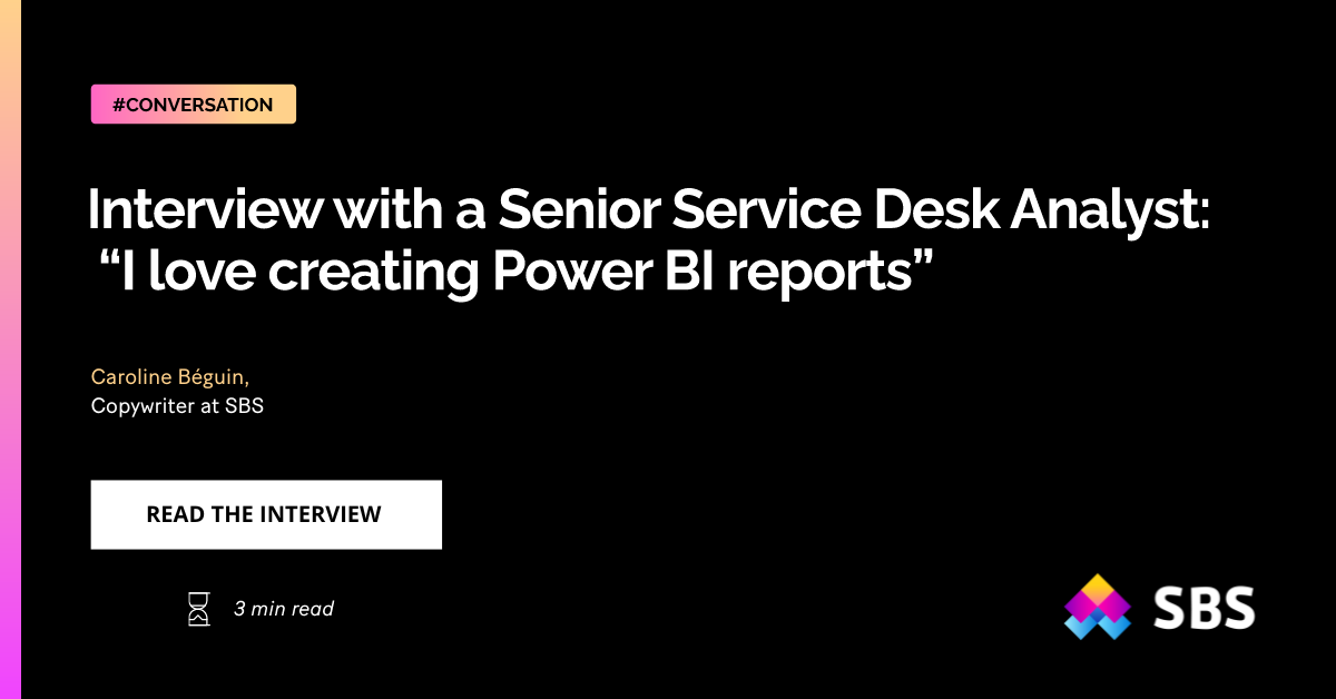 Interview with a Senior Service Desk Analyst - SBS