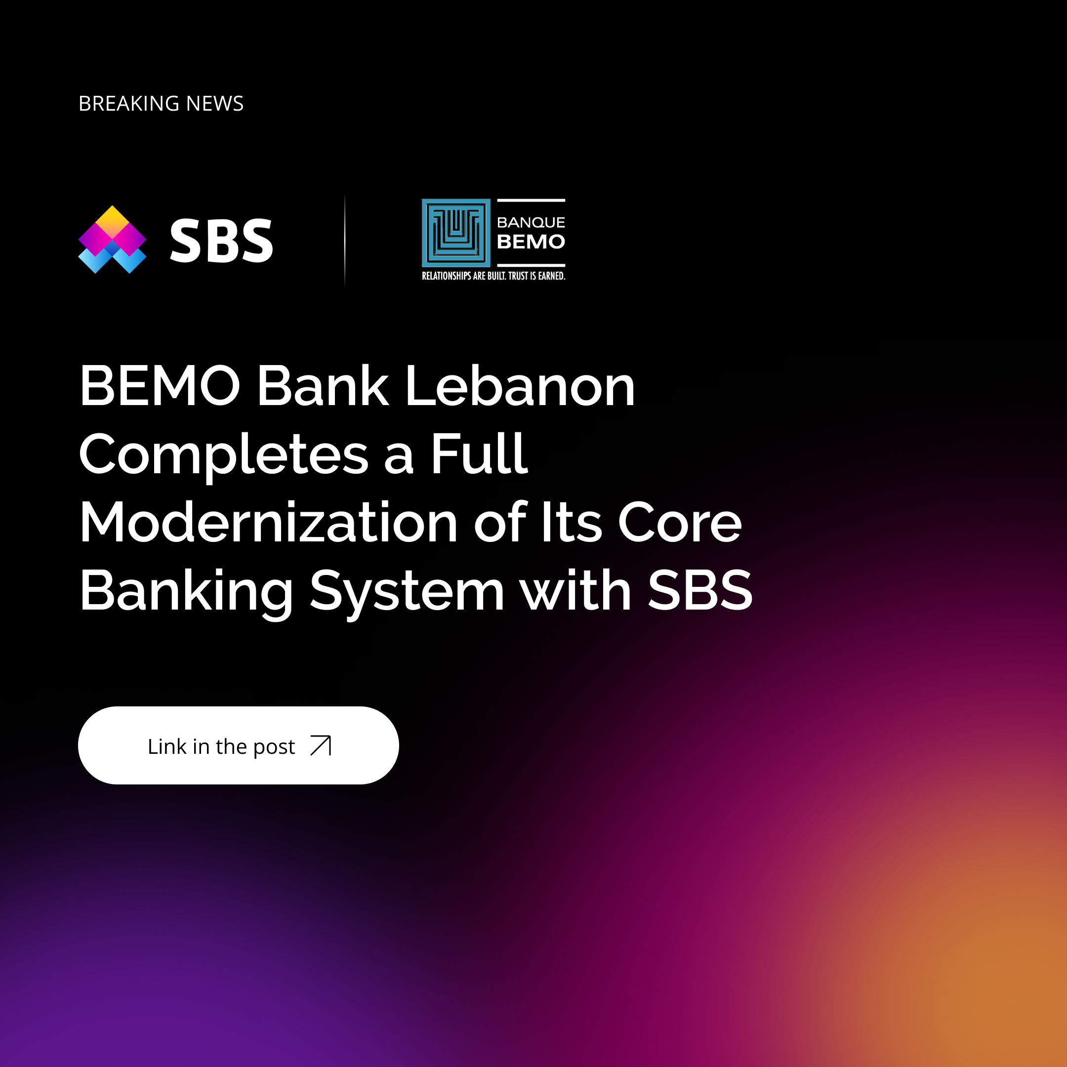 BEMO Bank Lebanon Modernizes Its Core Banking with SBS
