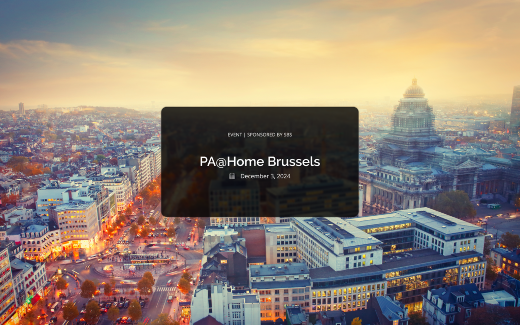 PA@Home Brussels 2024 - SBS | Banking & Financing Platforms